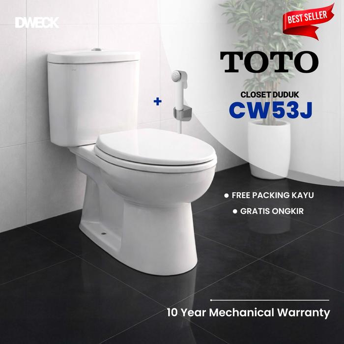 Promo Closet Duduk TOTO ORIGINAL Close Coupled Sitting Toilet WC ...