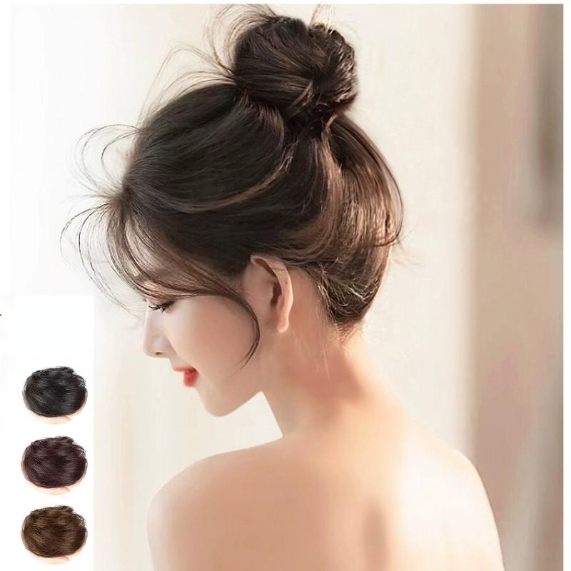 Hair Band Wig Headwear Fluffy Natural and Invisible Meatball - TikTok ...