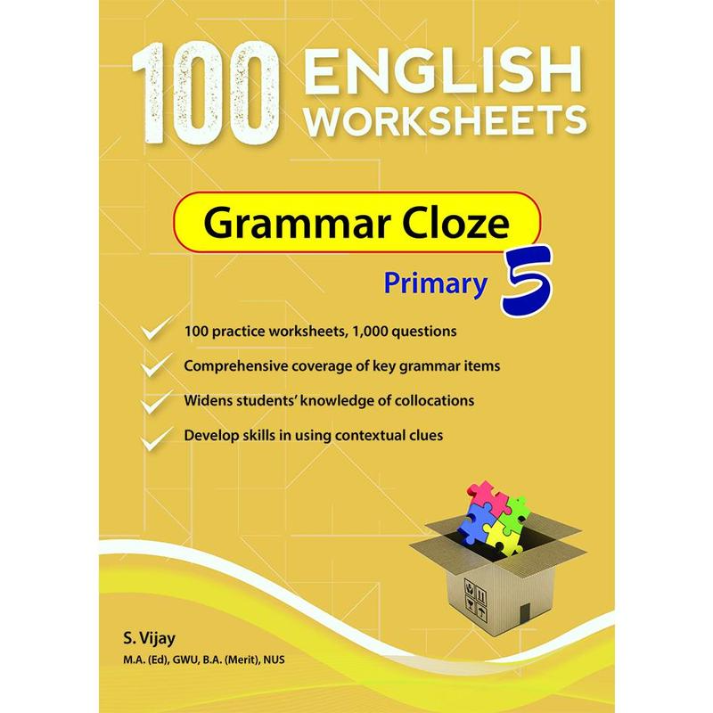100 English Worksheets Primary 5 – Grammar Cloze - TikTok Shop Singapore