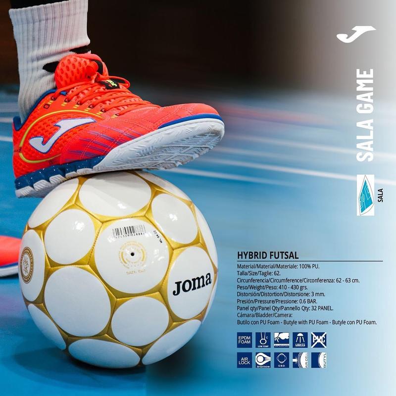 Joma Hybrid Game Sala Indoor Futsal Ball - TikTok Shop Malaysia