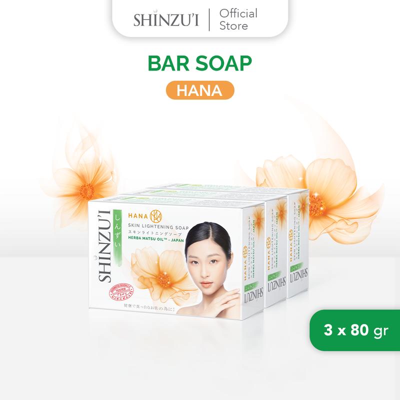 Shinzui Bar Soap Hana 80gr isi 3pcs - Shop | Tokopedia