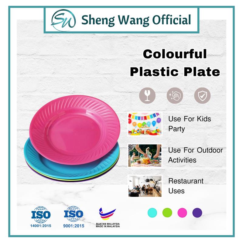 Plastic Plate Set [ 6 PCS ] / Pinggan Plastik Murah / Food Grade ...