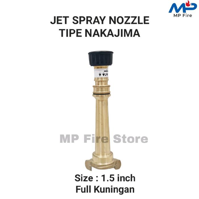 Jual FIRE JET SPRAY SHORT NOZZLE PENDEK NAKAJIMA 1.5 in 40 MM DUAL ...