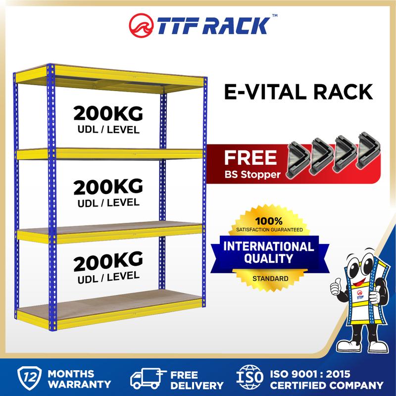 TTF Rack️ E-VITAL RACK 800kg Boltless Rack Rak Besi Bertingkat - TikTok ...