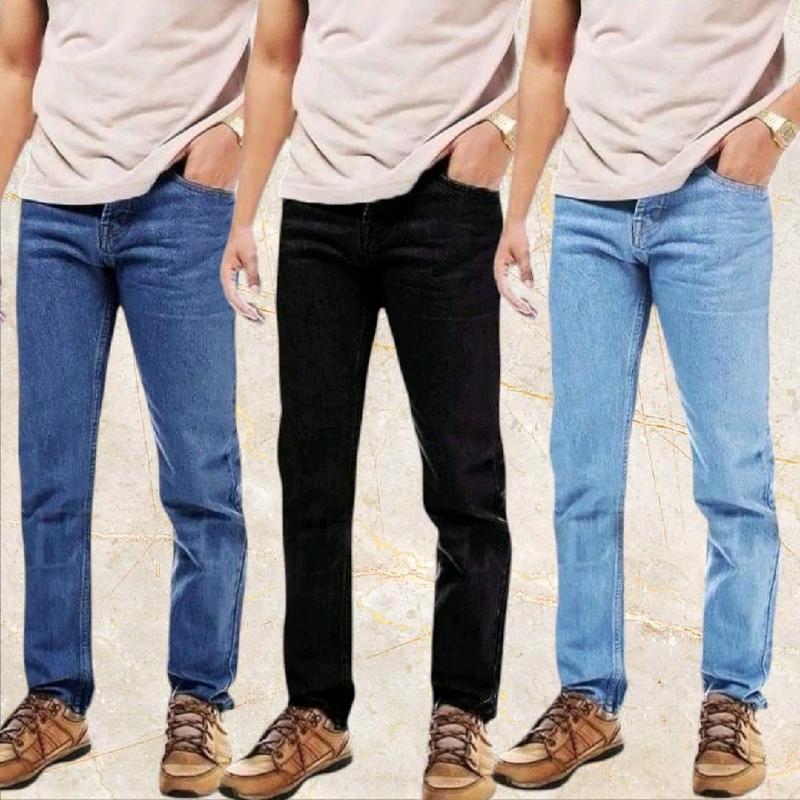 Promosi 3Pcs Straight Cut Zip Fly Seluar Denim Jeans Lelaki Size ...