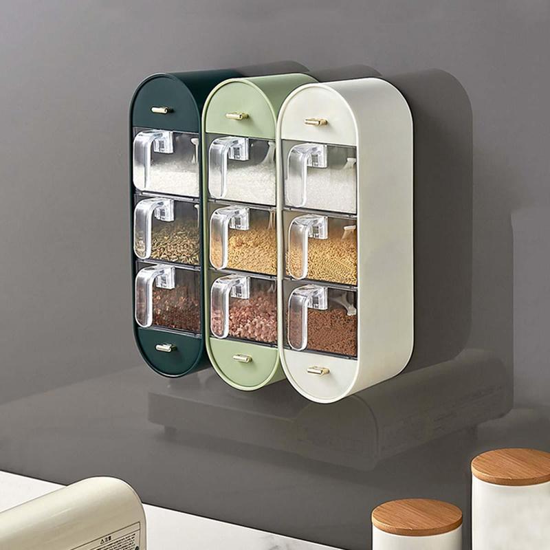 GeneralBazaar Wall Mounted Kitchen Household Shelf Salt Spices - TikTok ...
