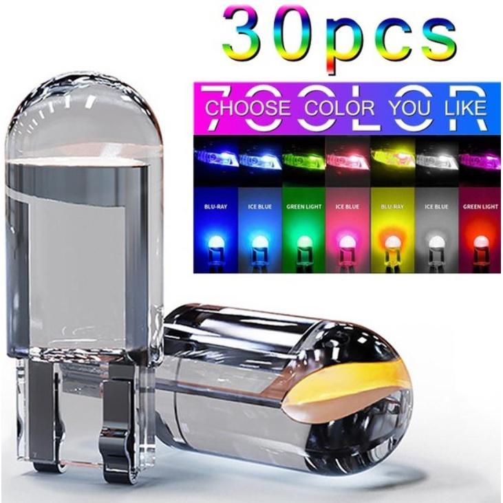 100pcs T10 Car Wedge Parking Light Side Door Bulb Instrument - TikTok ...