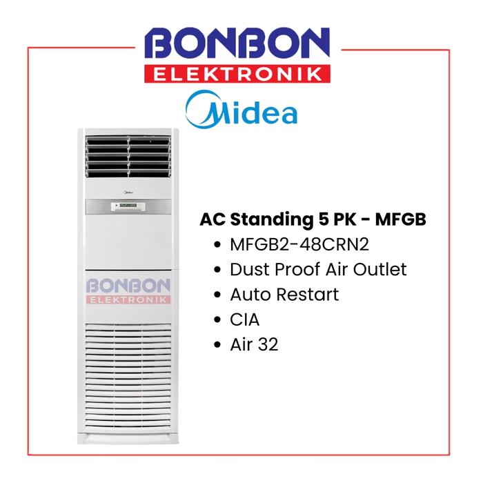 Promo MIDEA AC Standing 5 PK MFGB2-48CRN2 / MFGB248CRN2 / MFGB2 48CRN2 ...
