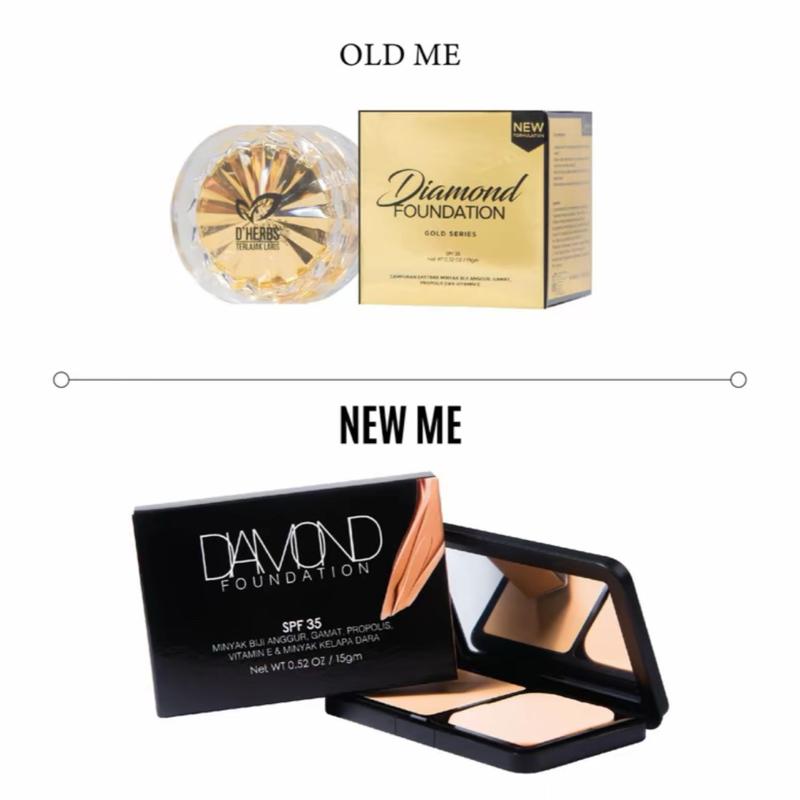 DHERBS DIAMOND FOUNDATION (NEW LOOK) Makeup Propolis - TikTok Shop Malaysia