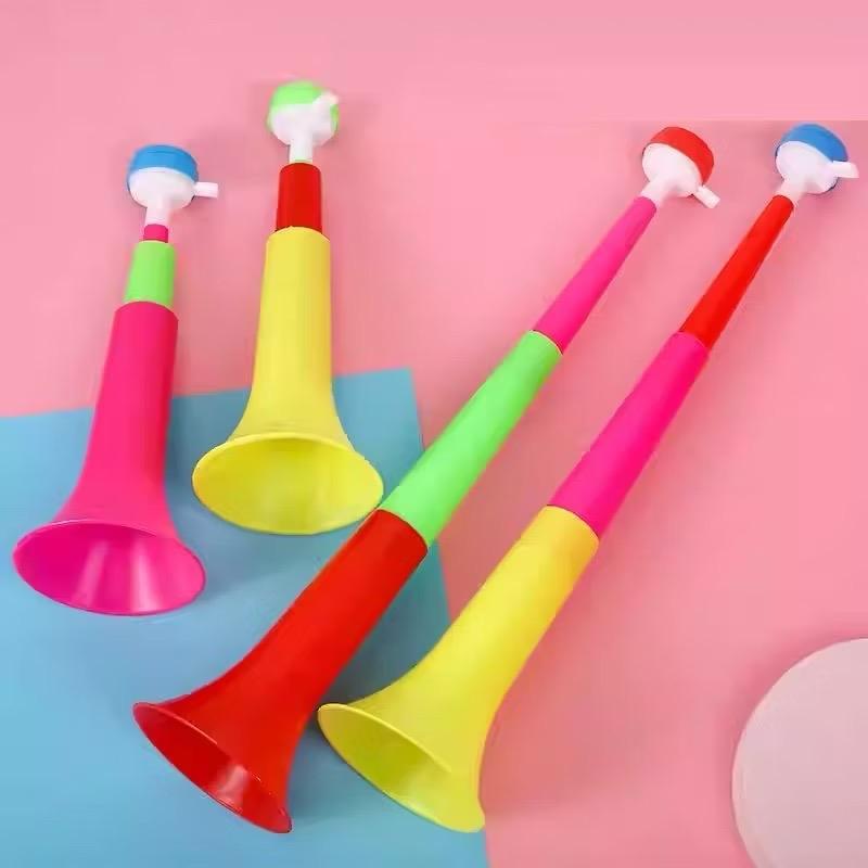 1set 54cm+- Plastic Colourful Cheer Fans Trumpet - TikTok Shop Malaysia