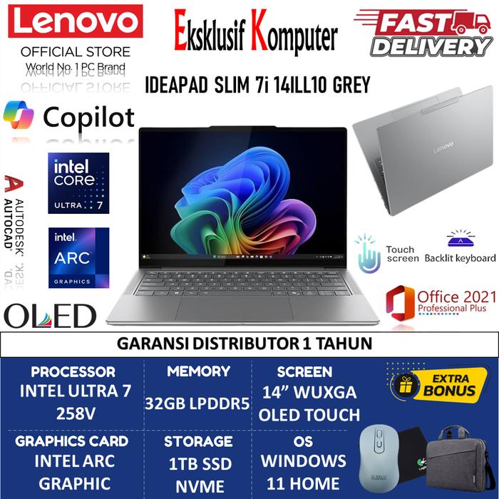 Jual Lenovo Ideapad Slim 7i 14 Intel Ultra 7 258V 32GB 2TB SSD 14 ...