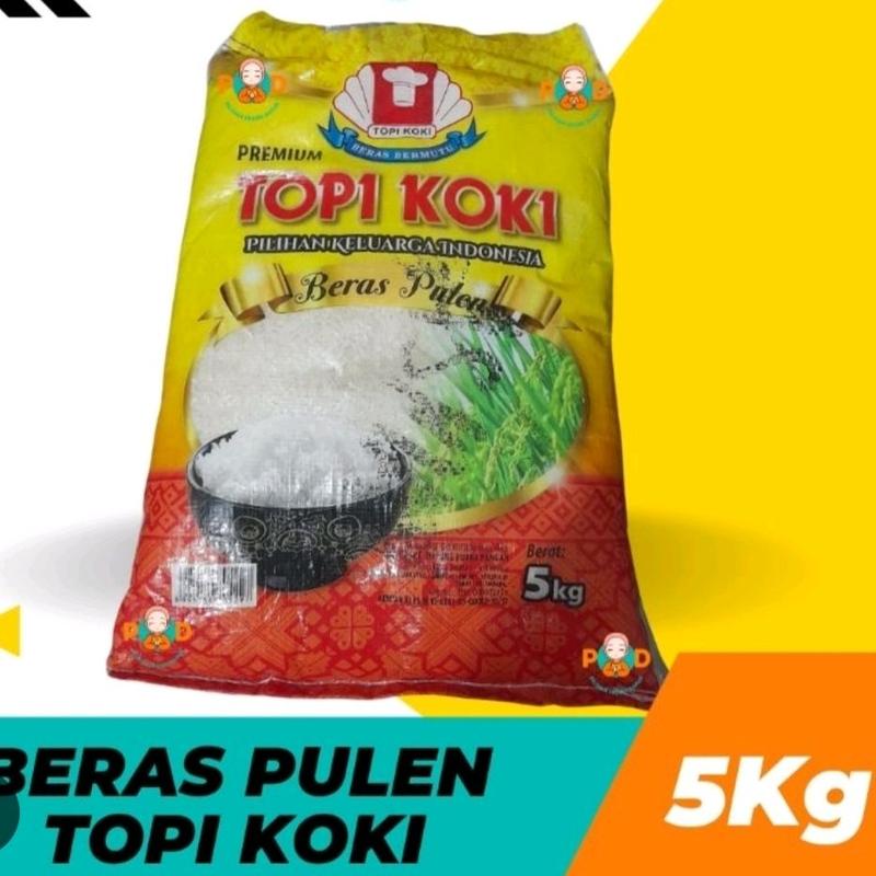 Topi Koki Beras Pulen 5kg Premium Pilihan Keluarga Indonesia Beras ...