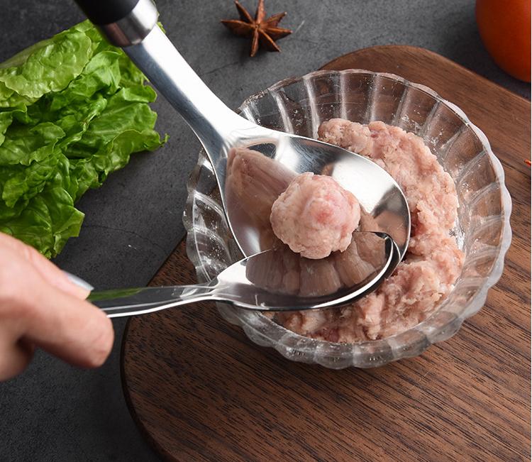Pembuat Bebola Daging, Keluli Tahan Karat, Alat Daging Dapur - TikTok ...