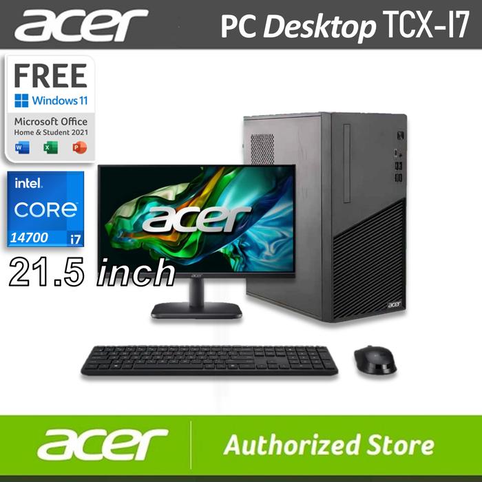 Promo ACER PC Desktop TCX Intel Core i7 14700 H610 8/512GB SSD Windows ...