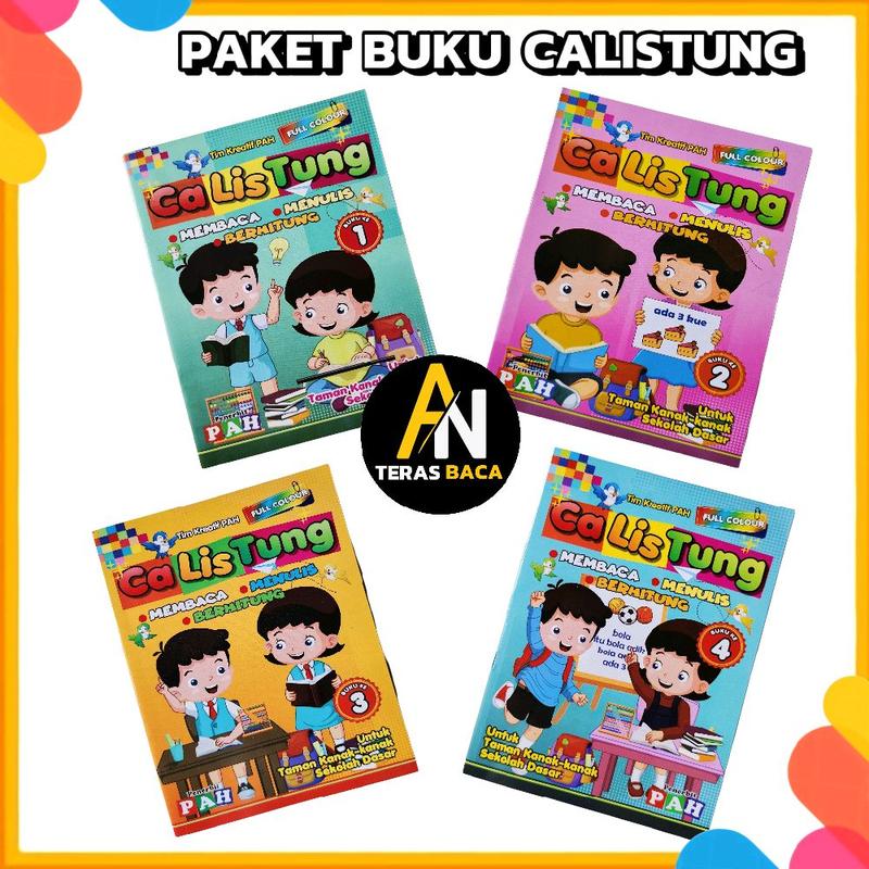 PAKET 4 Buku CALISTUNG Untuk anak TK dan PAUD buku belajar Lancar ...
