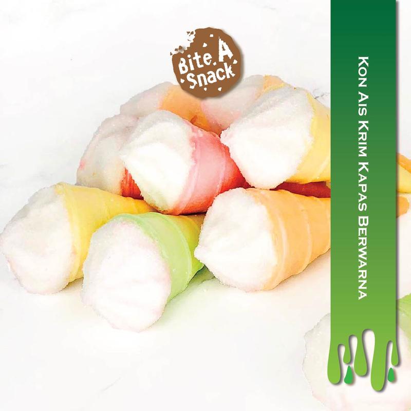 Cotton Candy Ice Cream Cone | Kon Ais Krim Kapas Berwarna 8pcs/pack ...