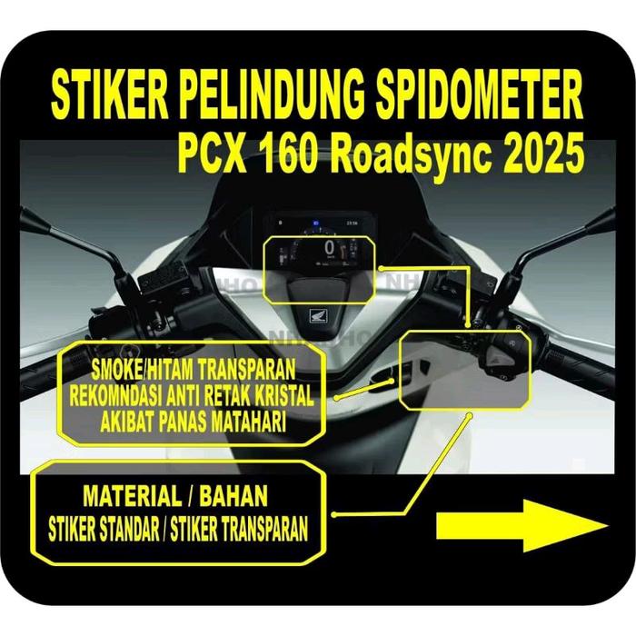 Jual Sticker Speedometer PCX 160 New 2025 Pelindung Speedometer PCX 160 ...