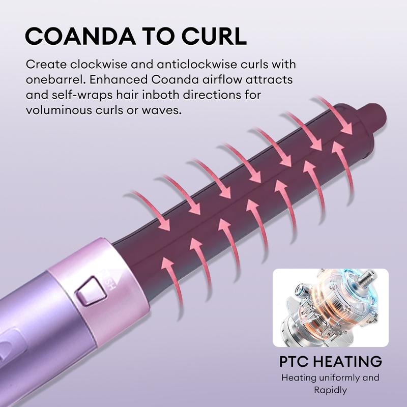 HODEKT 3-in-1/5-in-1 Hair Dryer Hair Straightener Multifunctional Hot ...
