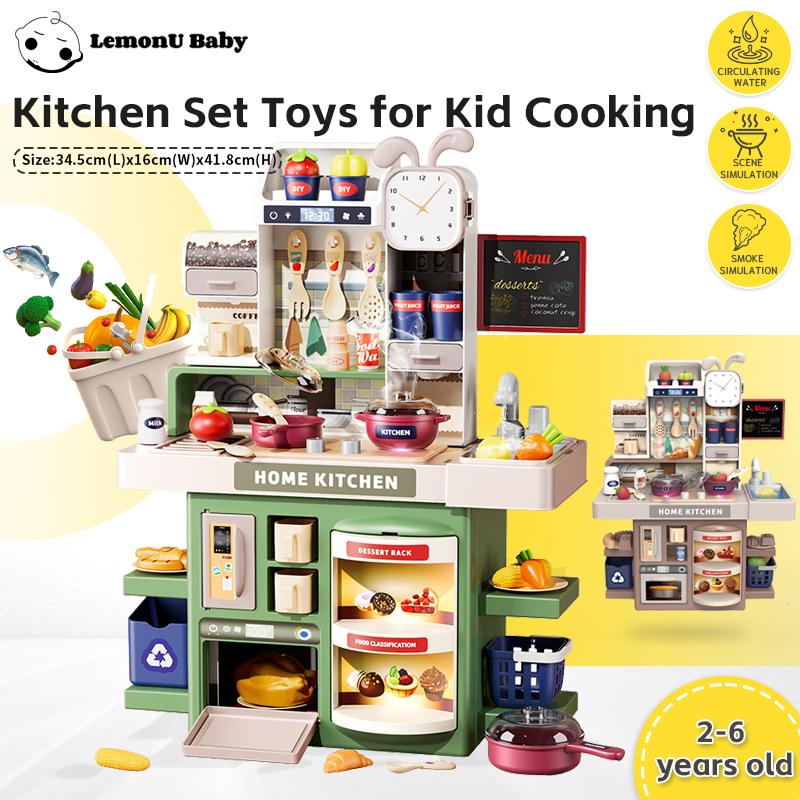 Cooking Set Toys Play Pretend Cooking Playset Kitchen Mainan - TikTok ...