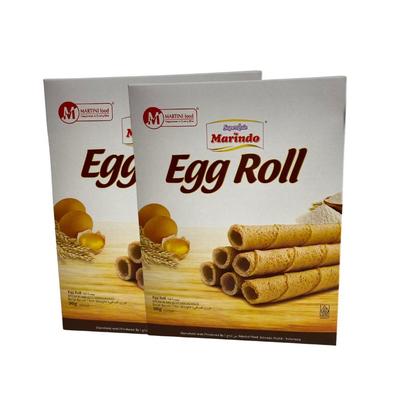 MARINDO EGG ROLL BISCUIT BY MARTINI FOOD NETTO 90 GR - Shop | Tokopedia