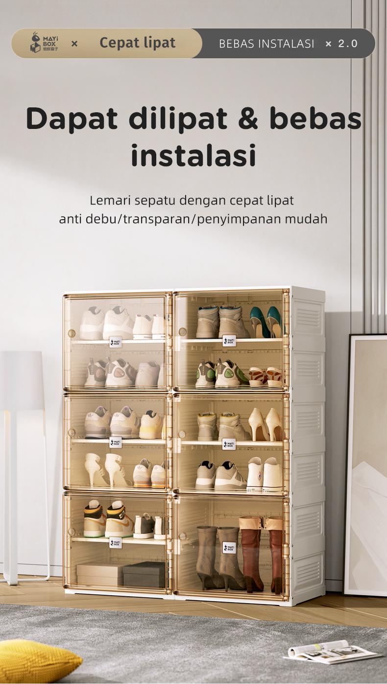 ANTBOX Lemari Sepatu 16-40 Pasang | Rak Sepatu Anak | Rak Sepatu Dewasa ...