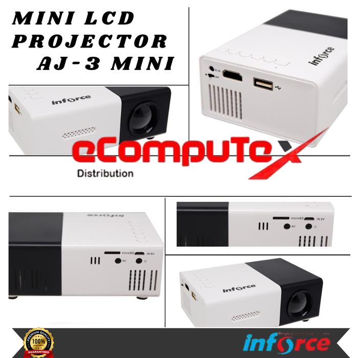 Jual Inforce Mini LCD Projector AJ-3 Mini dengan Desain Kompak dan ...