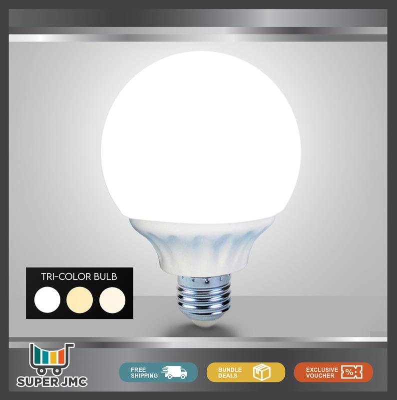 Globe LED bulb 9W Tri-Color Bulb E27 Base Socket - TikTok Shop Philippines