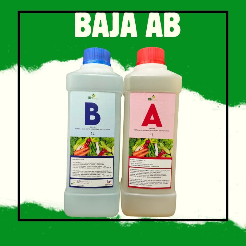 BAJA AB 2 liter ( 1 liter pati A ) ( 1 liter pati B )untuk tanaman ...