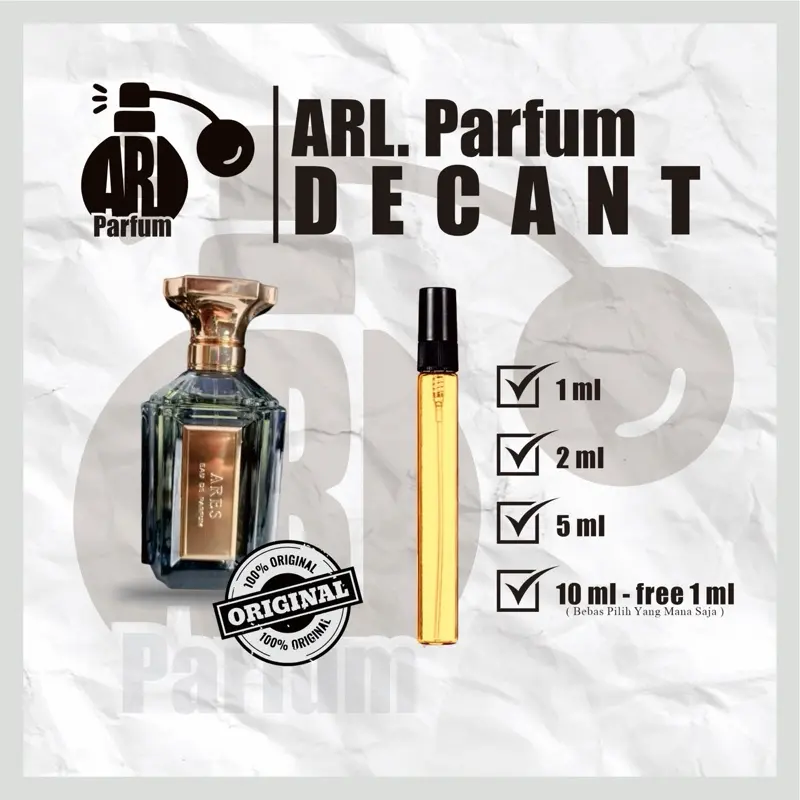 DECANT Velixir Ares 100% original 1 - 10 ml - Shop | Tokopedia