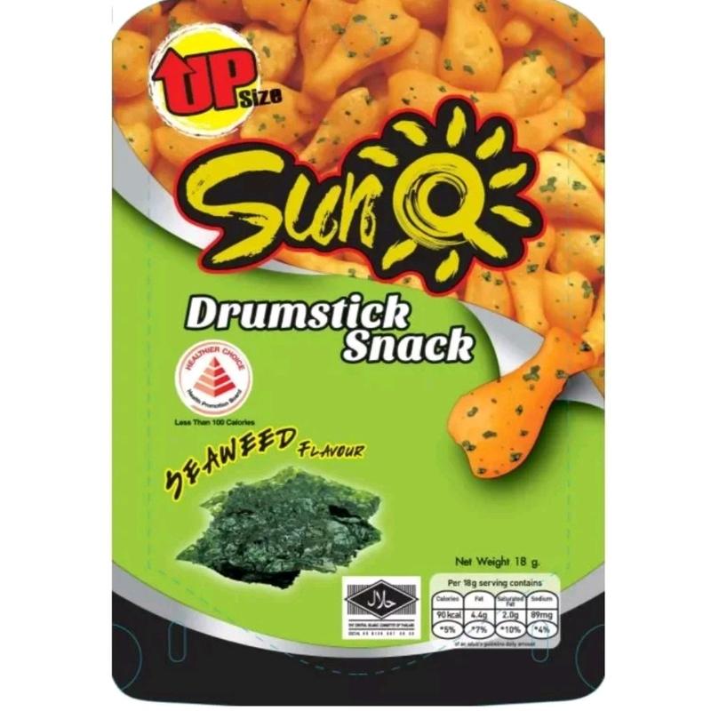 2 pc UP size Sun Q Stix Seaweed SUN Q Seaweed Drumstick Snac - TikTok ...