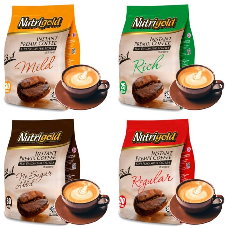 Nutrigold 3in1 instant premix coffee regular - TikTok Shop Malaysia