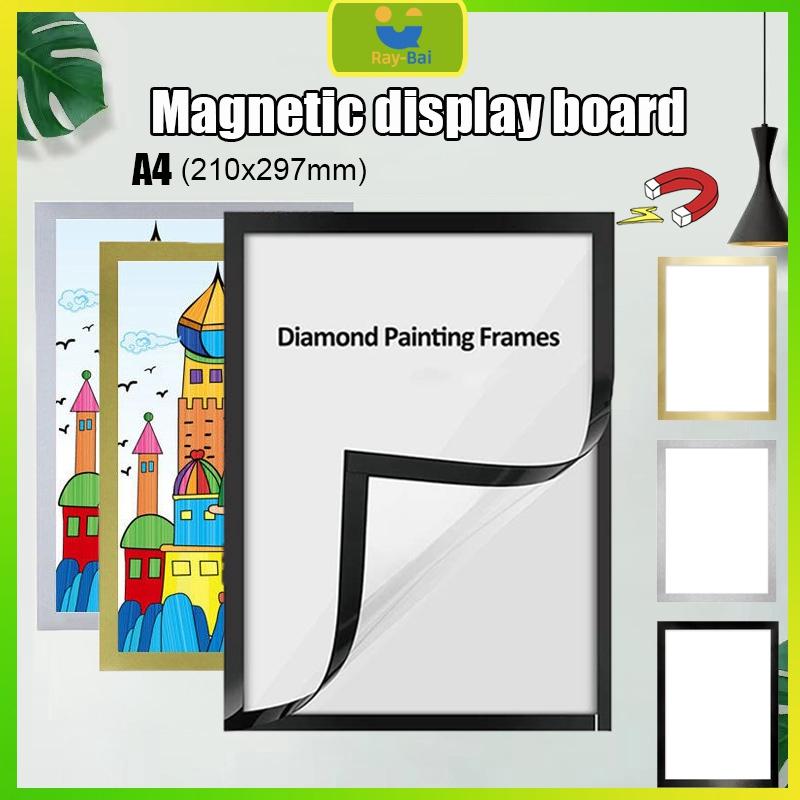 A4 Self Adhesive Magnetic Frame Photo Adhesive Wall Frame Certificate ...