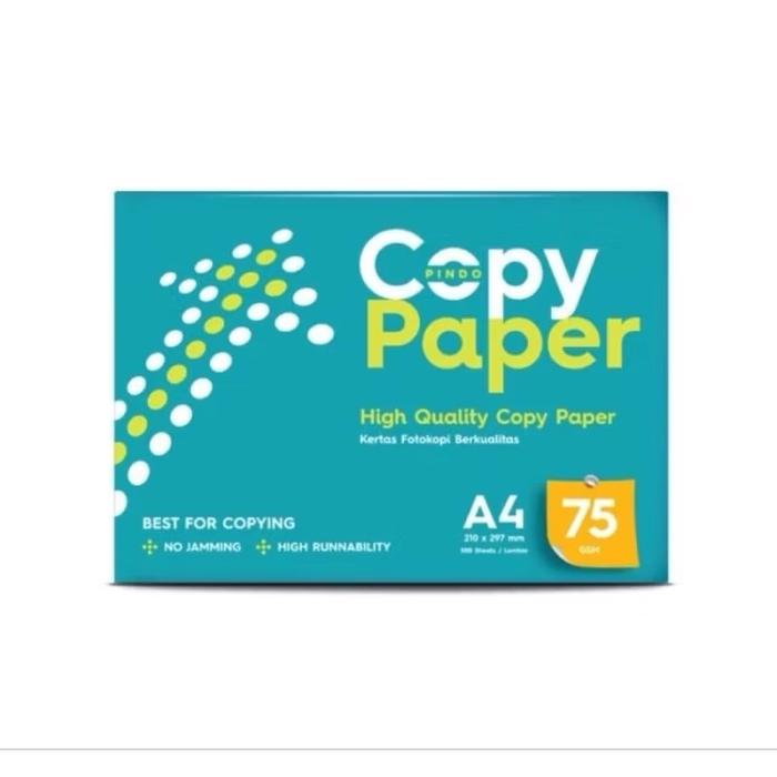 Jual kertas HVS A4 kertas printer copy paper 1 RIM isi 500 Lembar 75 ...