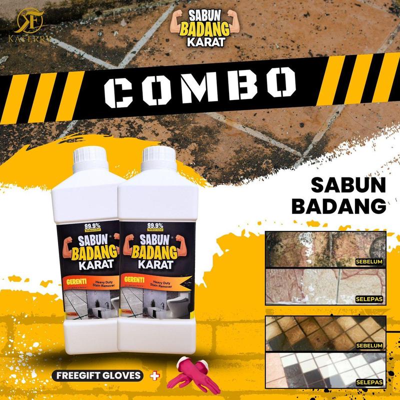 PROMO BELI SABUN BADANG KARAT COMBO + DAPAT FREEGIFT GLOVE HEAVY ...