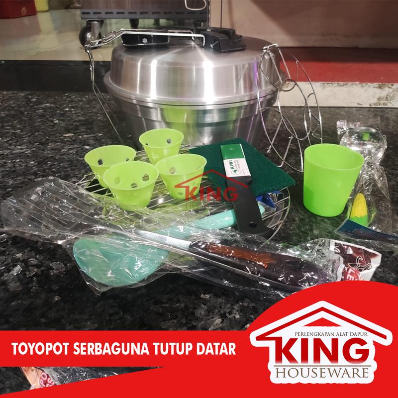 Panci Toyopot Serbaguna Dengan Tutup Datar - Termurah - Shop | Tokopedia