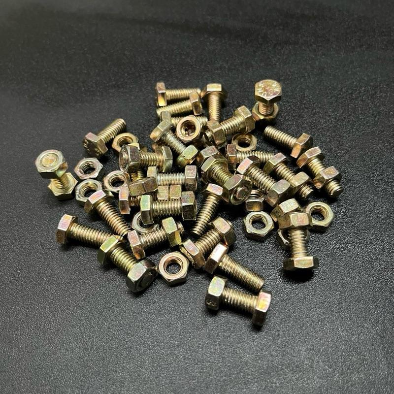 (Isi 100) Baut mur brass warna kuning M6 X 15 mm kunci 10 - Shop ...