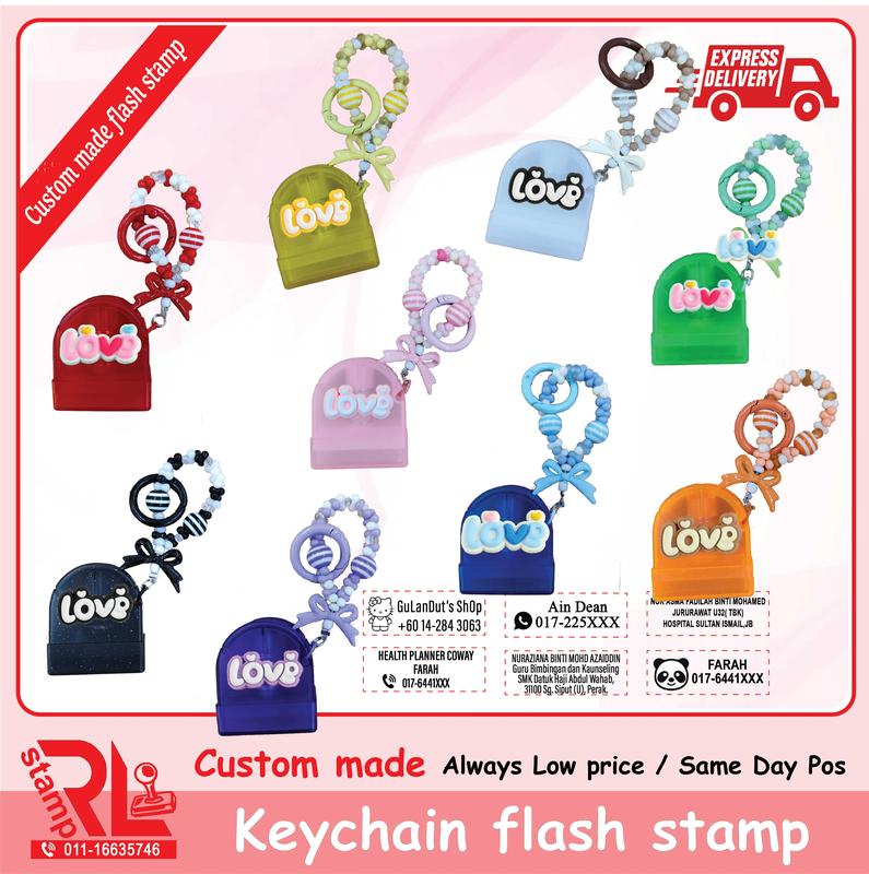 1028RB Cop Nama, Jururawat Chop, Nurse Chop, Rubber Stamp, Flash ...