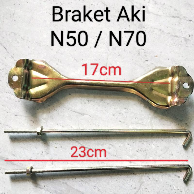 Breket aki mobil pegangan aki Bracket Accu N50 N70 - Shop | Tokopedia
