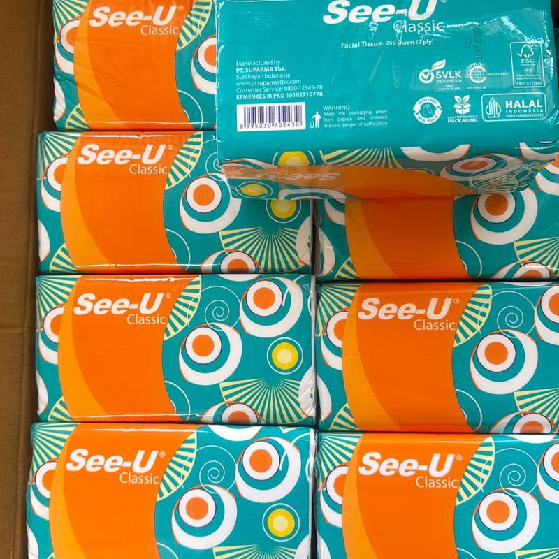 See U Tissue Classic 160 sheet uk sedang( Beli 3 gratis 1) Paket Tisu ...