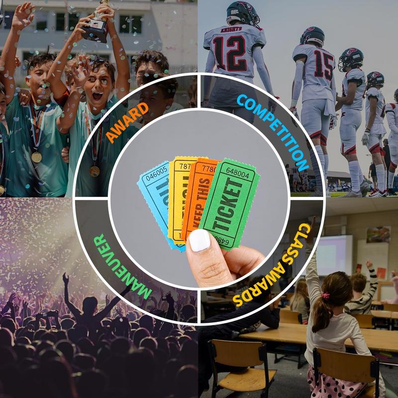 100Pcs Raffle Ticket Raffle Event Tickets Events Universal Consecutive ...