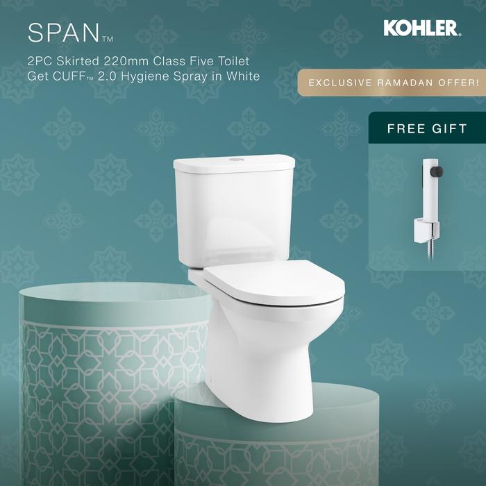 Promo (Ramadan Sale) KOHLER Span Kloset Duduk / Toilet 2PC 220mm Class ...