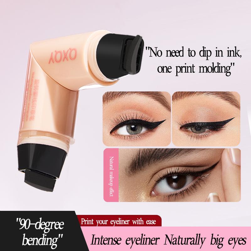 QXQY Rotate the eyeliner stamp pen Black Brown - TikTok Shop Malaysia