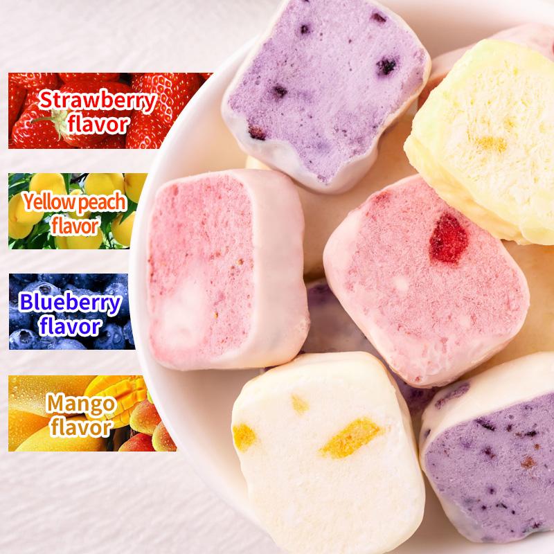[FDA Certified]Mixed fruit-flavored Crunchy Yogurt Cubes Portable ...