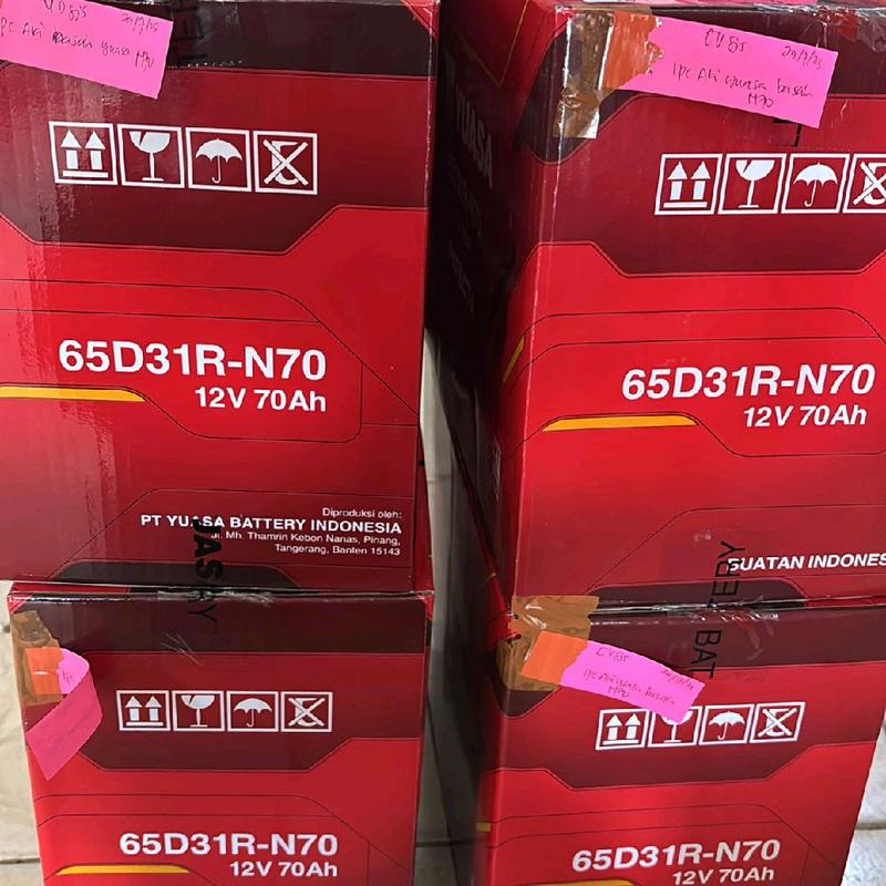 Yuasa Aki Mobil N70 Basah 12V 70Ah Model 65D31R-N70 Garansi 3 Bulan ...