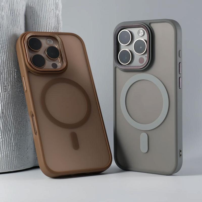 【iPhone 11-16】Casing keras bermagnet, reka bentuk pasir baharu ...