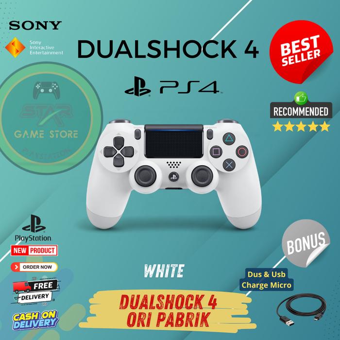 Promo Stik Ps4 Wireless Controler Stik Ps4 Oripabrik Glacier White ...
