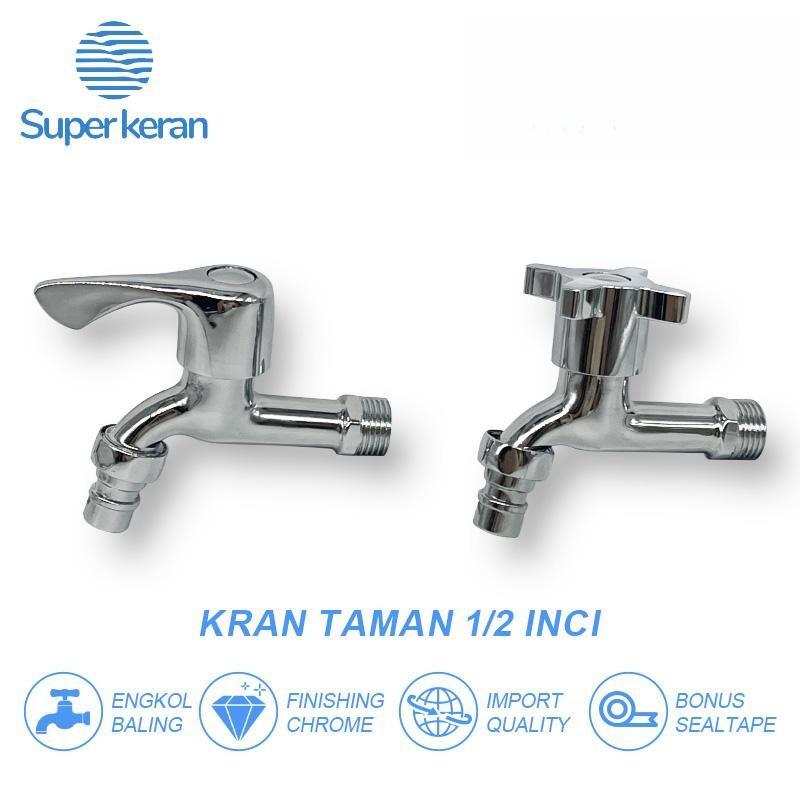 Kran Air Taman 1/2 Kran Tembok Taman 3/4 Inch Kran Air Kamar - Shop ...