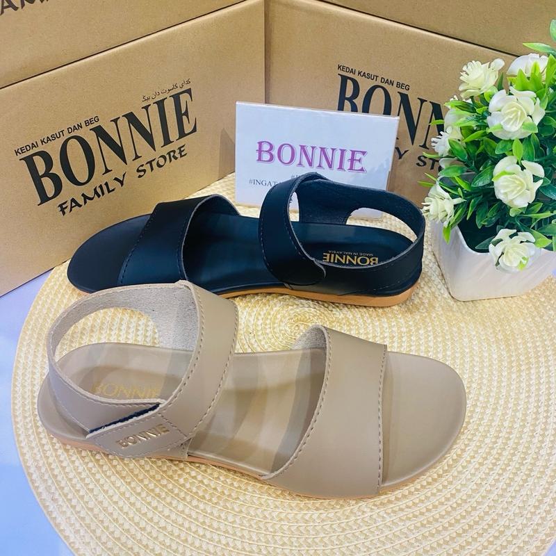 BONNIE XJ339-7 SANDAL WANITA BERTALI ( TAPAK FLAT & TAPAK LEMBUT ...