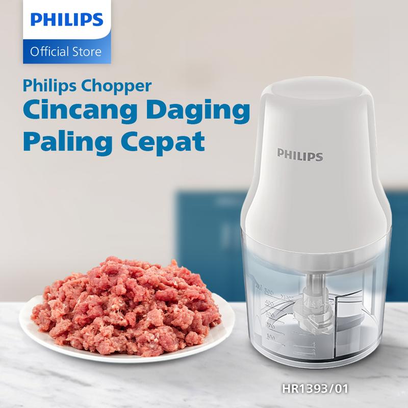 Philips Chopper 0.7L HR1393/00 Penggiling Daging Bumbu Serbaguna ...