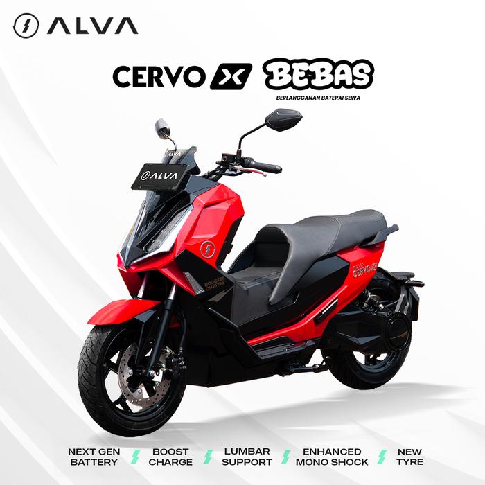 Promo ALVA - ALVA CERVO X Sepeda Motor Listrik Berlangganan Baterai ...